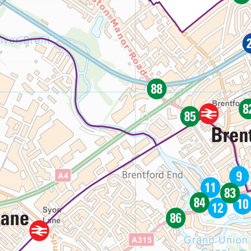 Hounslow interactive map - Interactive Map - County Map